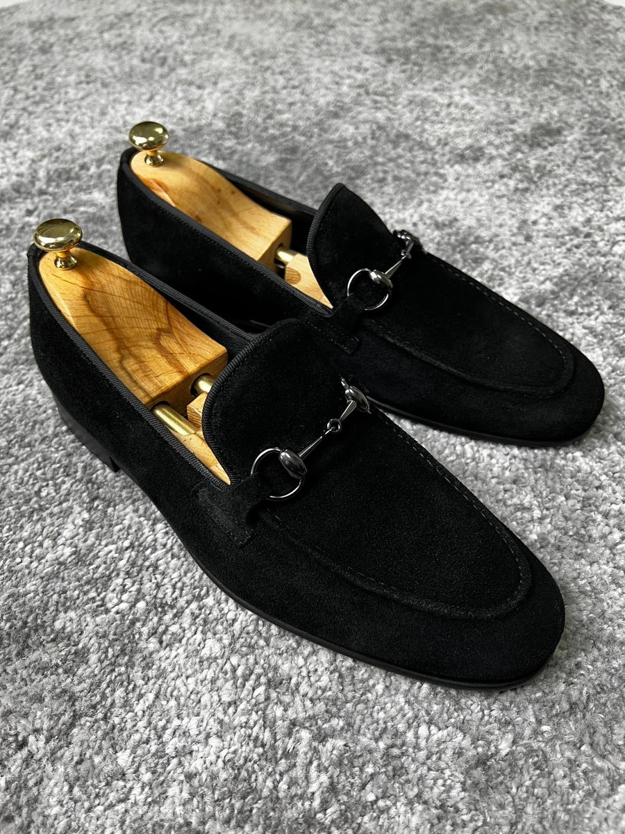 Madison Special Edition Neolite Suede Black Leather Loafer | VICLAN