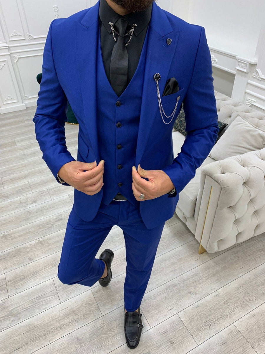 Montreal Sax Slim Fit Suit | VICLAN